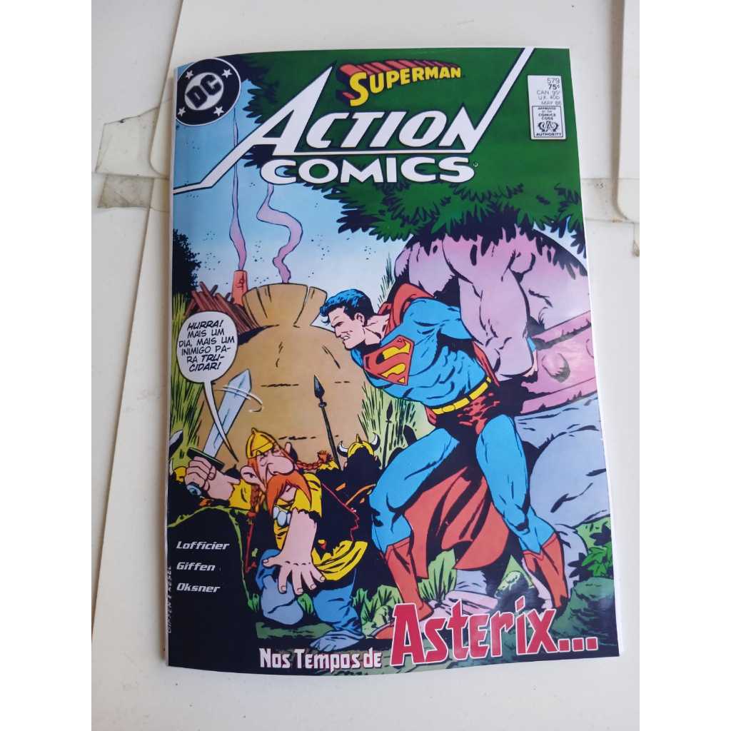 ACTION COMICS #579 (SUPERMAN, ASTERIX) (fac-simile Inédita No Brasil ...