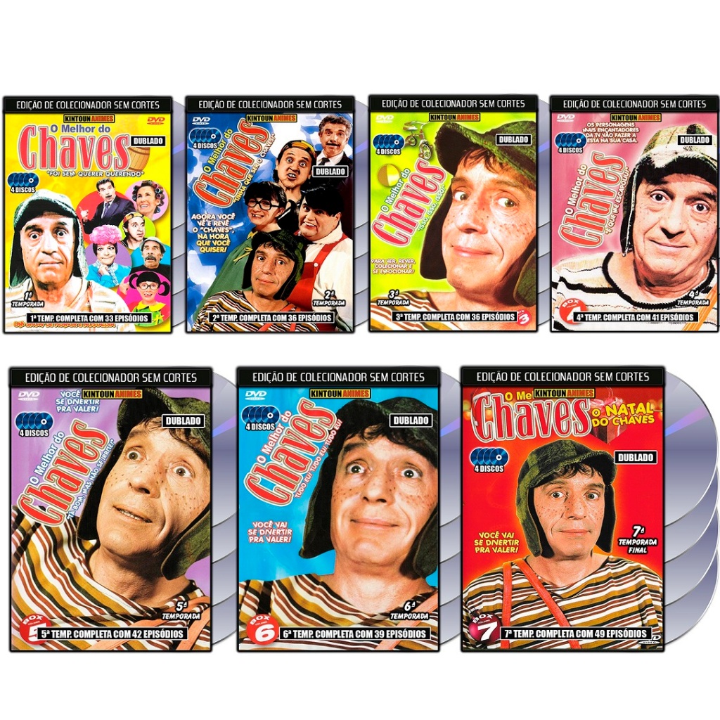 Chaves Todas Temporadas Completas E Dubladas Em Dvd | Shopee Brasil