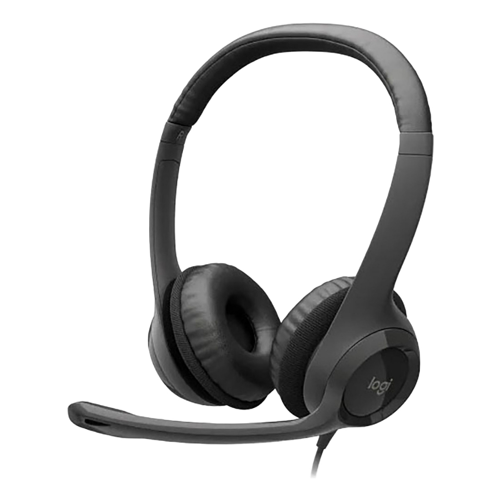 Headset Logitech H390 Usb Preto Com Microfone | Shopee Brasil