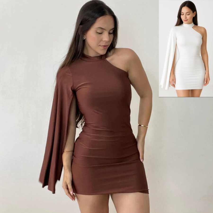 Vestido Elegante Feminino Moda Gringa Paty Suplex Premium / Moda Festa Sensual/Outono 2025 ...