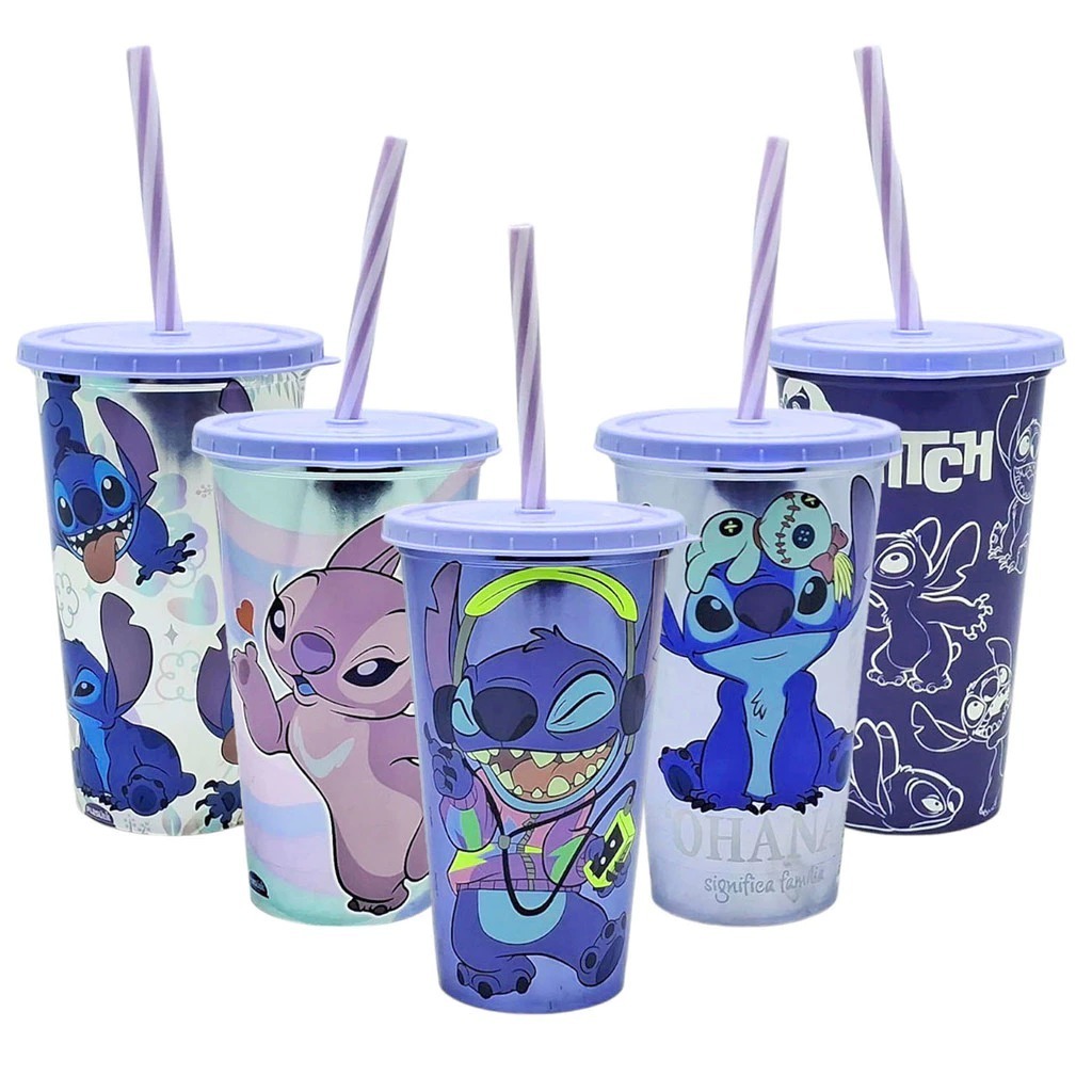 Kit Copos de Refri Stitch 500 ml Sortidos - Plasútil | Shopee Brasil