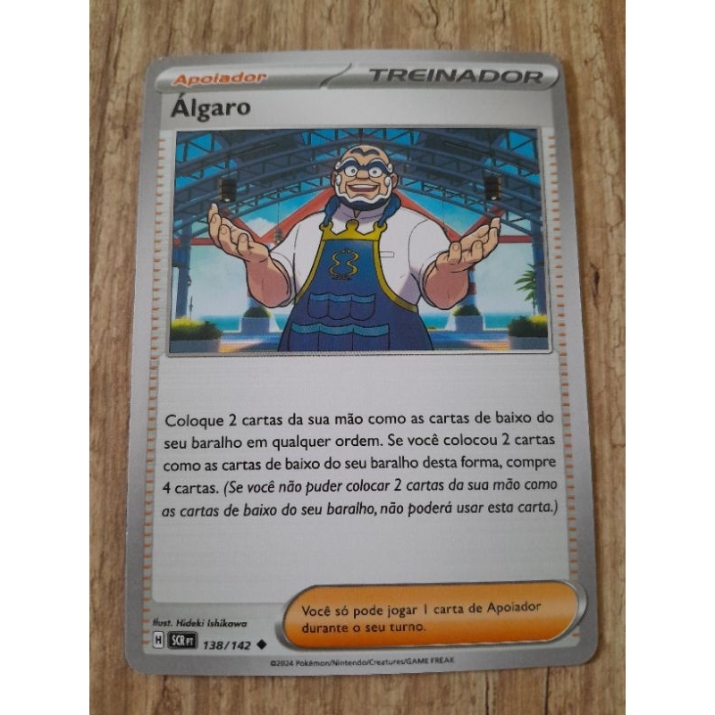 Carta Pokemon Treinador Álgaro Original SP | Shopee Brasil