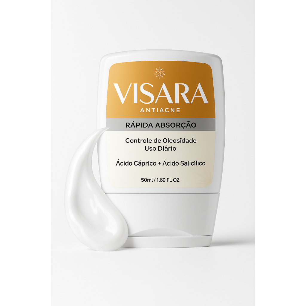 Anti Acne Visara Gel Creme Controla A Oleosidade E Espinhas Com Fórmula ...