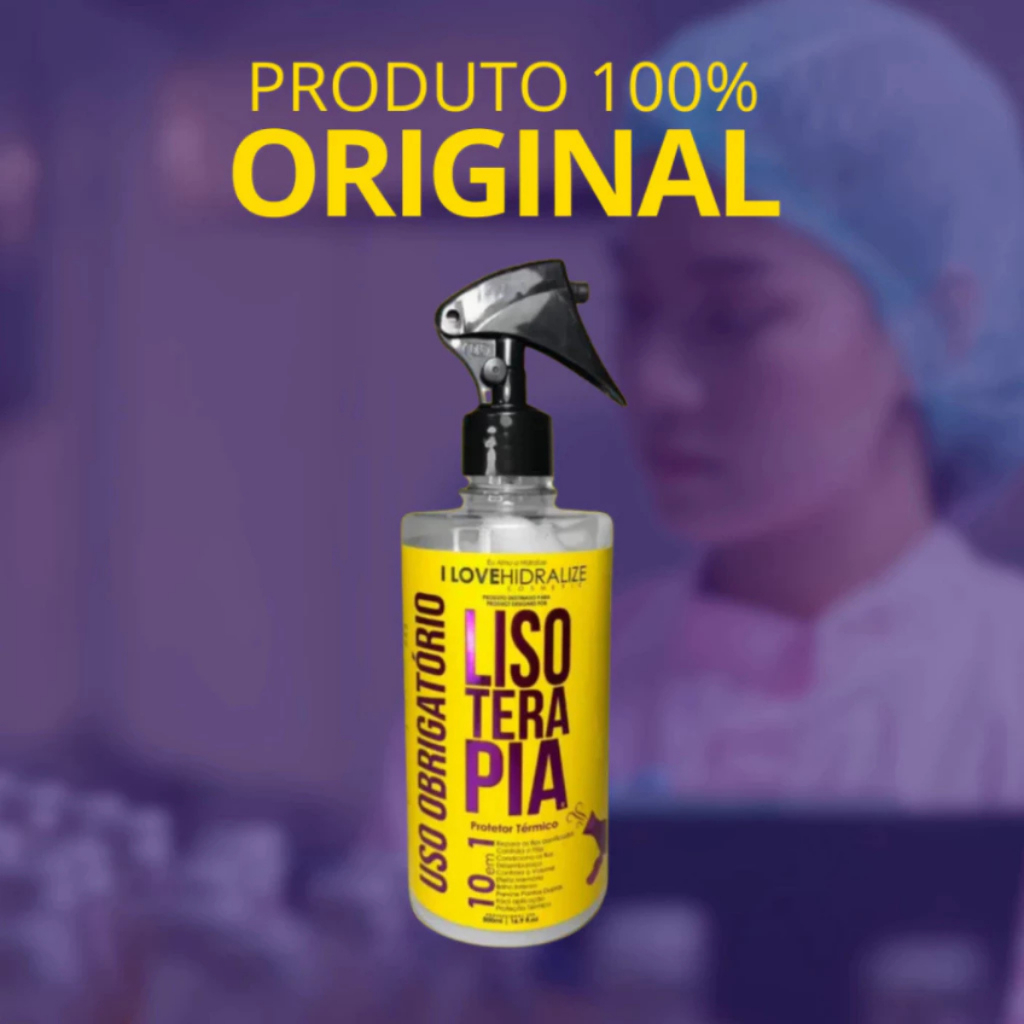 Defrizante Protetor Térmico 10 em 1 Capilar Lisoterapia Meu Liso Extremo Uso Obrigatório 500 ML ...