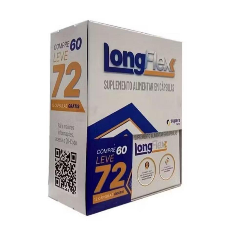 Kit LongFlex 60 capsulas + 12 Capsulas de Brinde Total 72 Capsulas ...