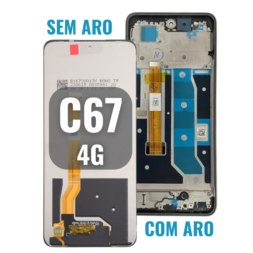 TELA FRONTAL DISPLAY LCD REALME C67 4G | Shopee Brasil