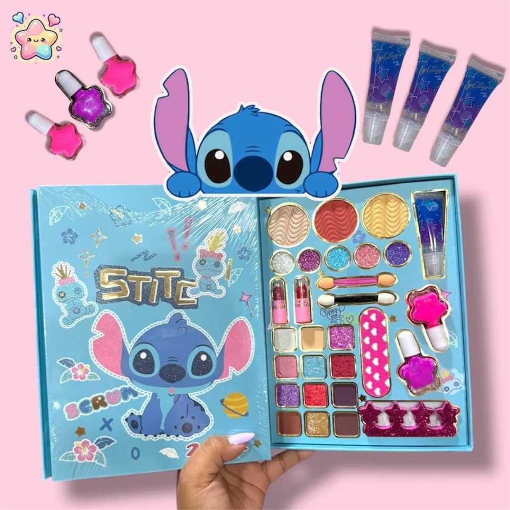 Paleta de maquiagem Stitch colorido completo | Shopee Brasil