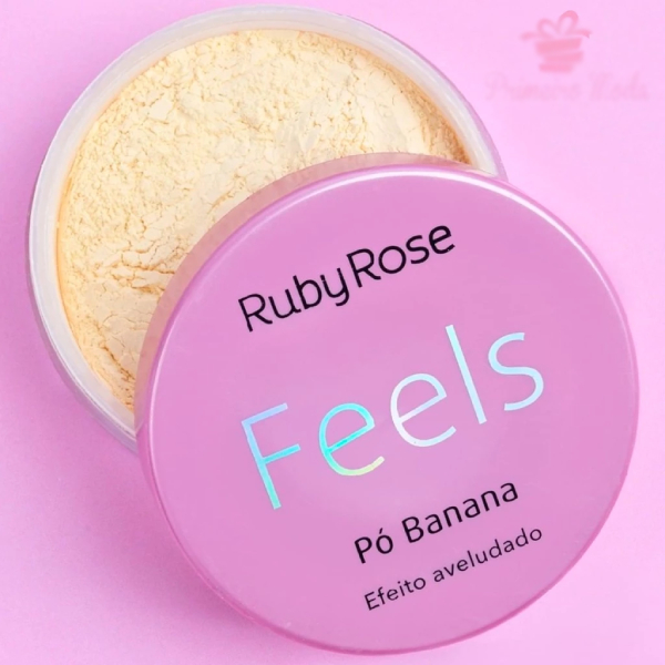 Pó banana Ruby Rose efeito aveludado Feels HB-850 | Shopee Brasil