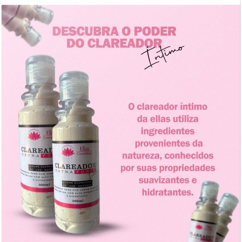Kit Creme Clareador de Manchas Íntimo Extra Forte Natural Ellas ...