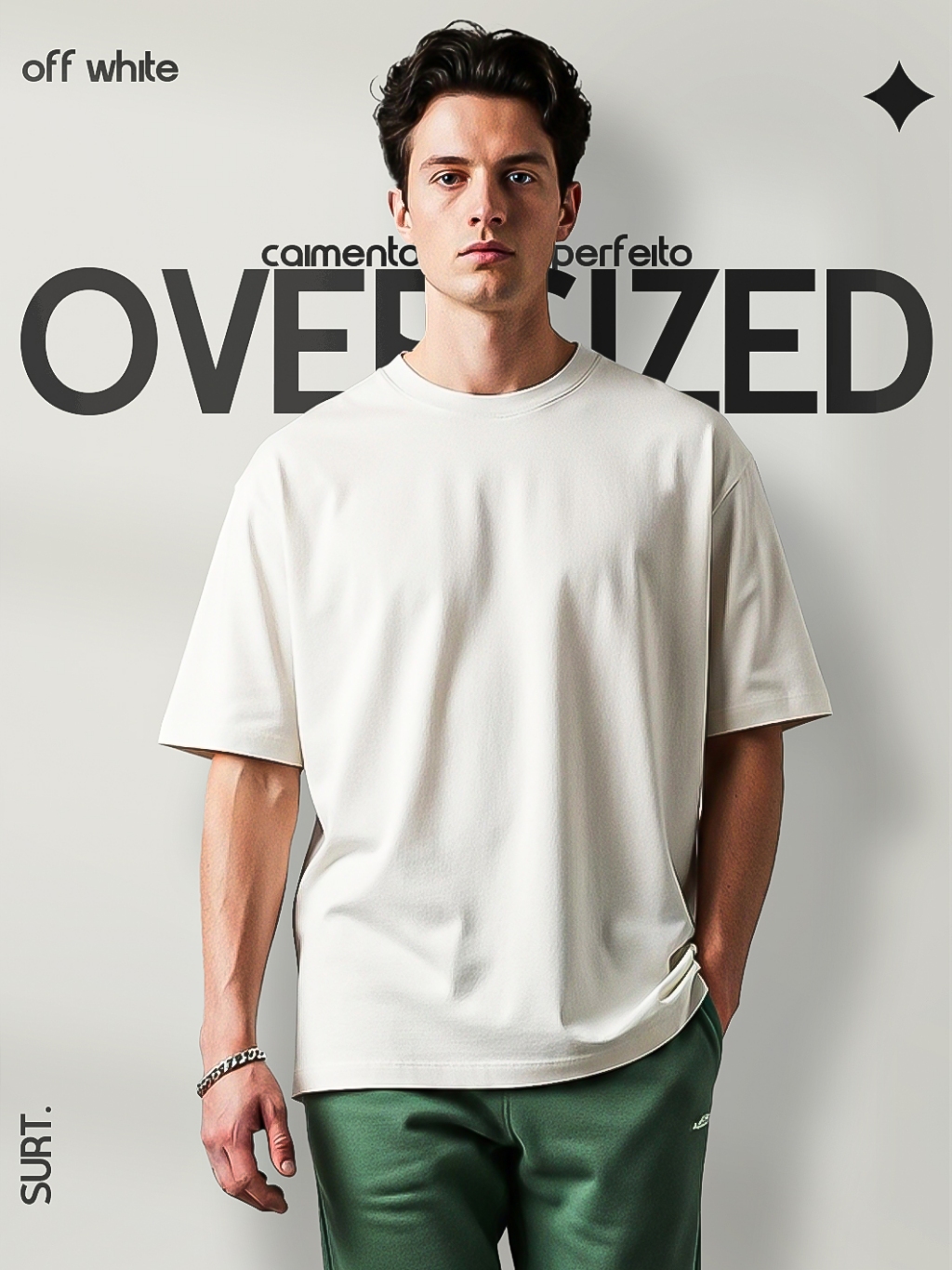 Kit 3 Camisetas Oversized Básica Streetwear Masculina | Shopee Brasil