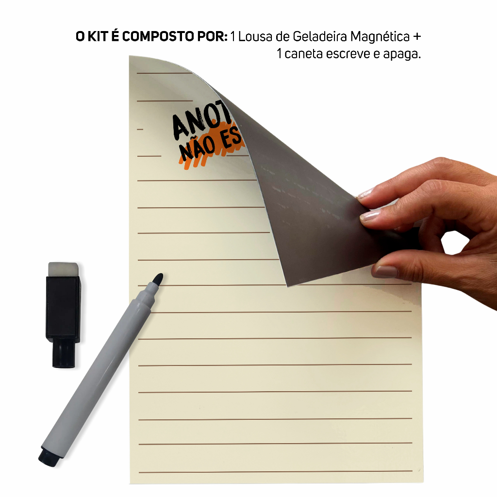 Planner Semanal Magnético para Geladeira | Lousa de Avisos e Lista de ...