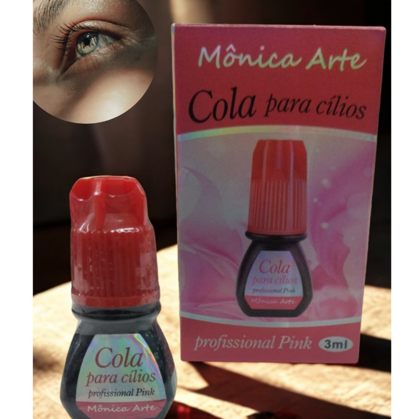 Cola Para Extensão De Cilios Monica Arte Profissional Pink | Shopee Brasil