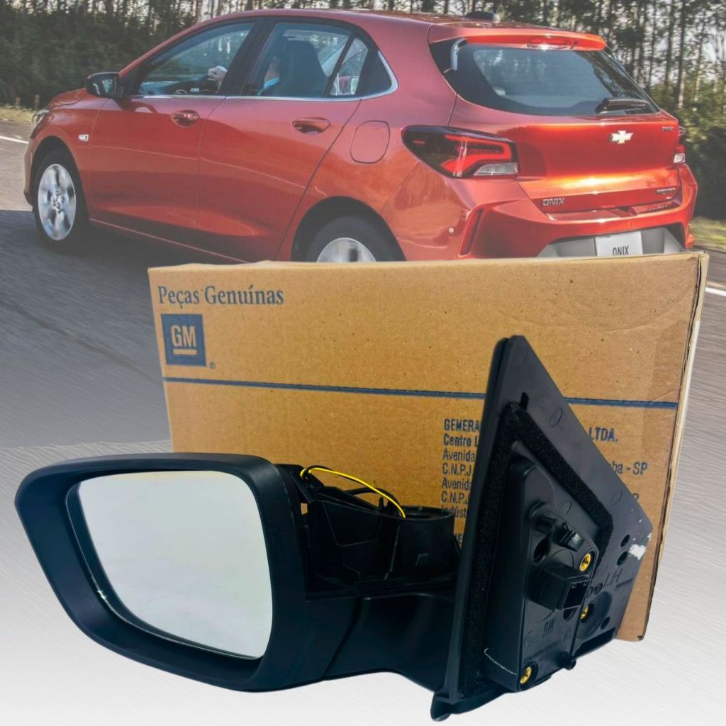 Retrovisor Esquerdo Lado Motorista Chevrolet Onix Plus 2020 2021 2022 2023 Elétrico Sensor de ...