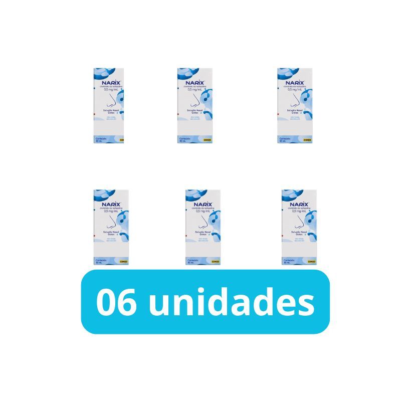 Descongestionante Nasal Narix 30 mL Kit 6 unidades | Shopee Brasil