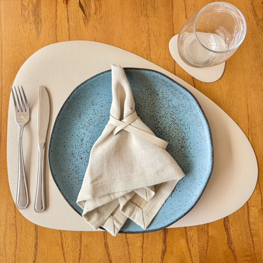 Kit Mesa Posta Sousplat 3 em 1 Dupla Face Off White e Verde Jogo ...