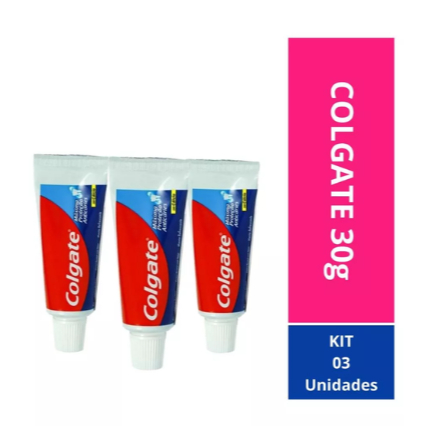 KIT Creme pasta de dente Colgate Mini 30g Máxima Proteção Anticáries ...
