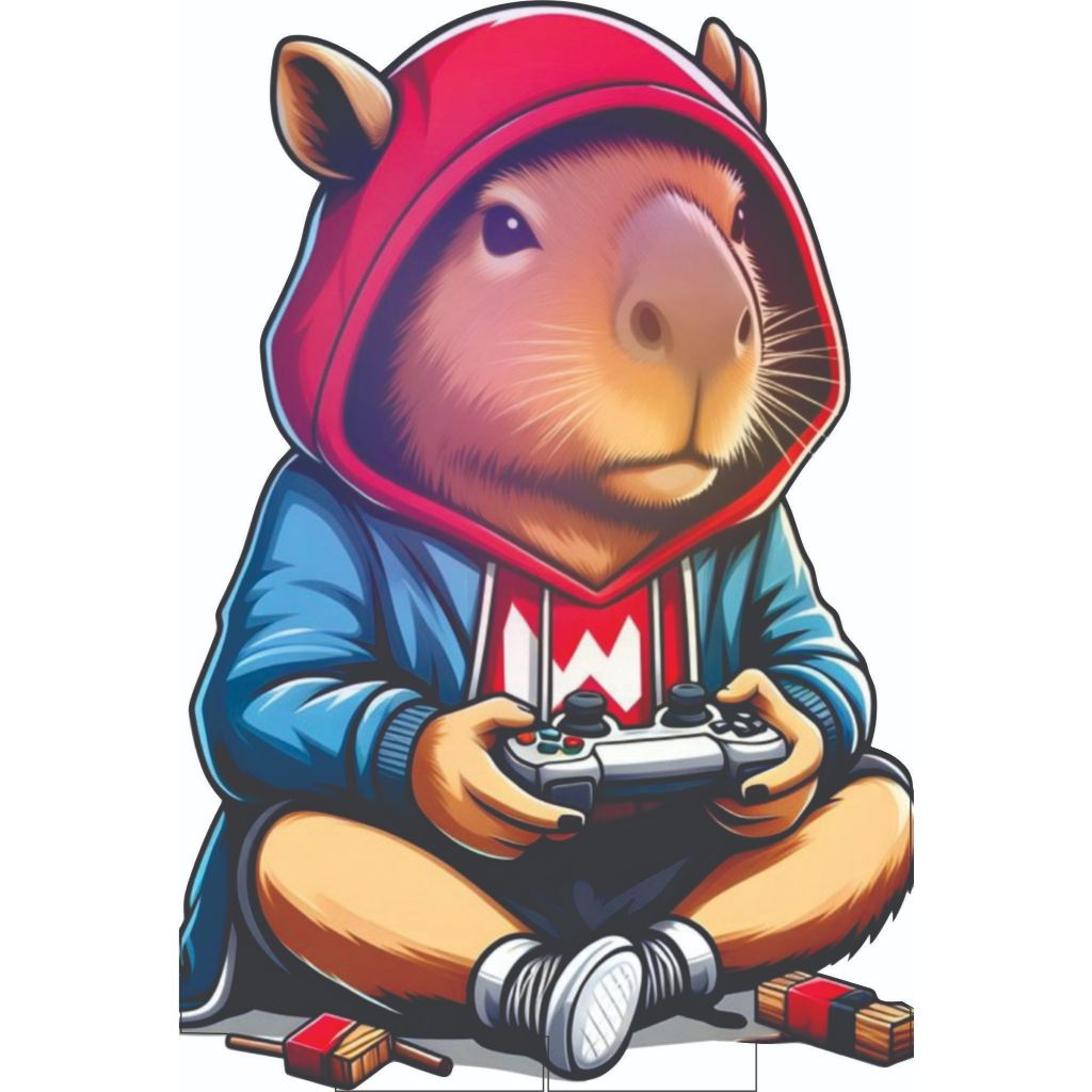 Display Capivara Jogando Videogame com 60 cm | Shopee Brasil
