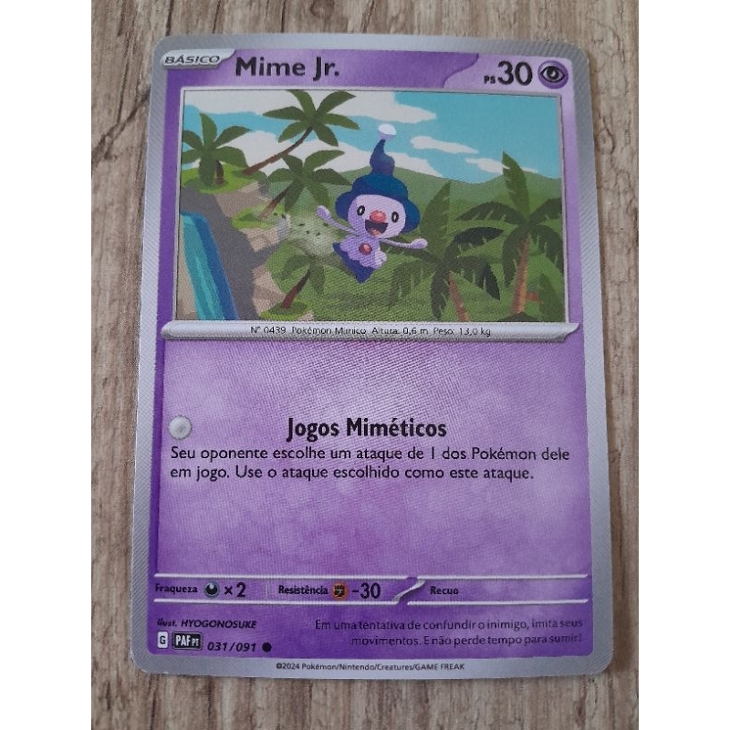 Carta Pokemon Mime Jr Original SP | Shopee Brasil