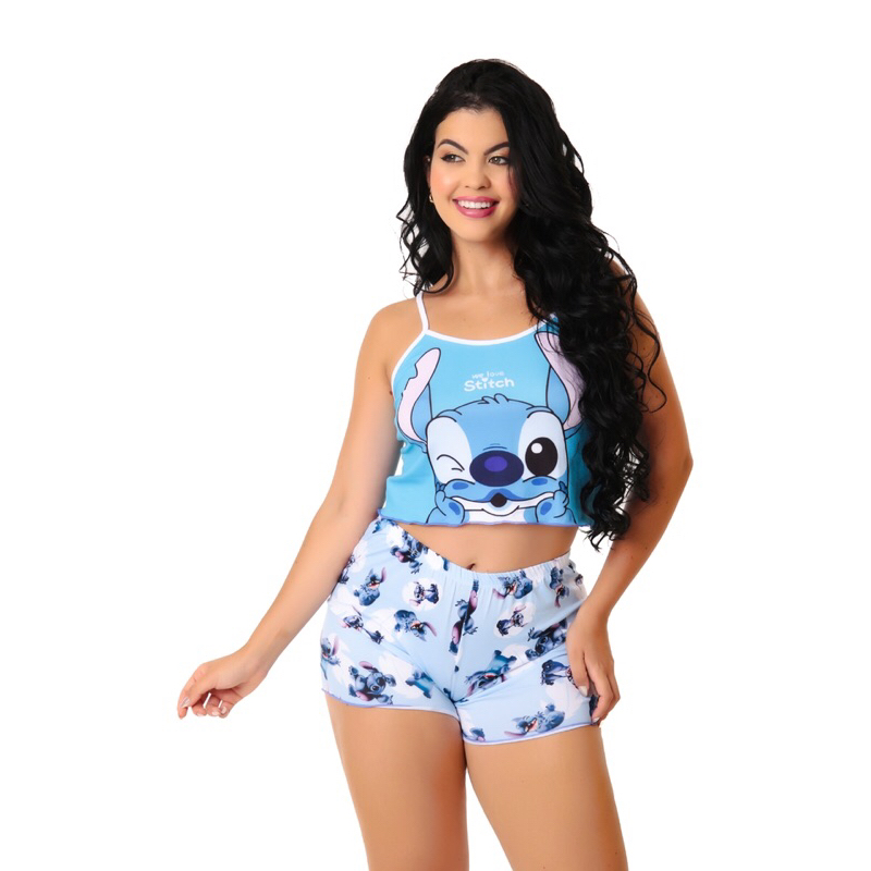 pijama stich | Shopee Brasil