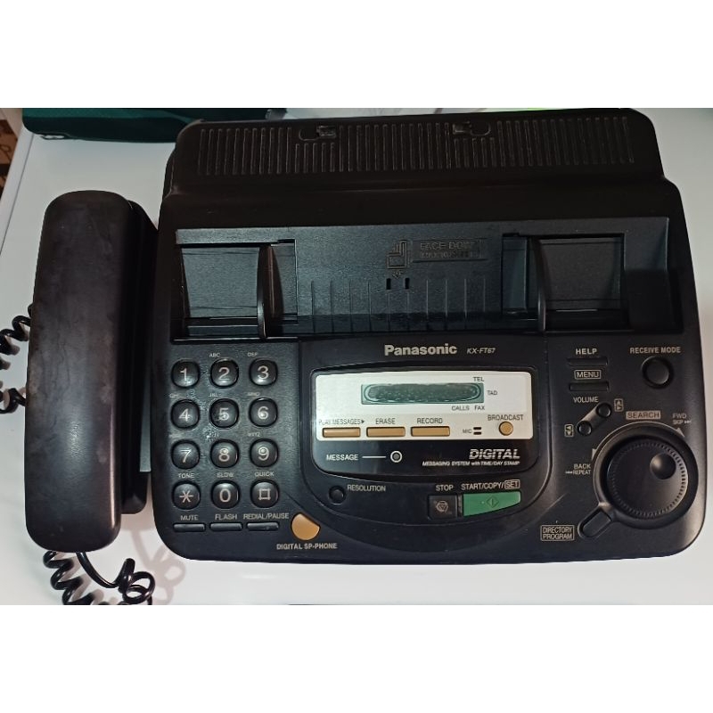 Aparelho de Telefone/Fax Panasonic KX-FT67 (ler descrição) | Shopee Brasil
