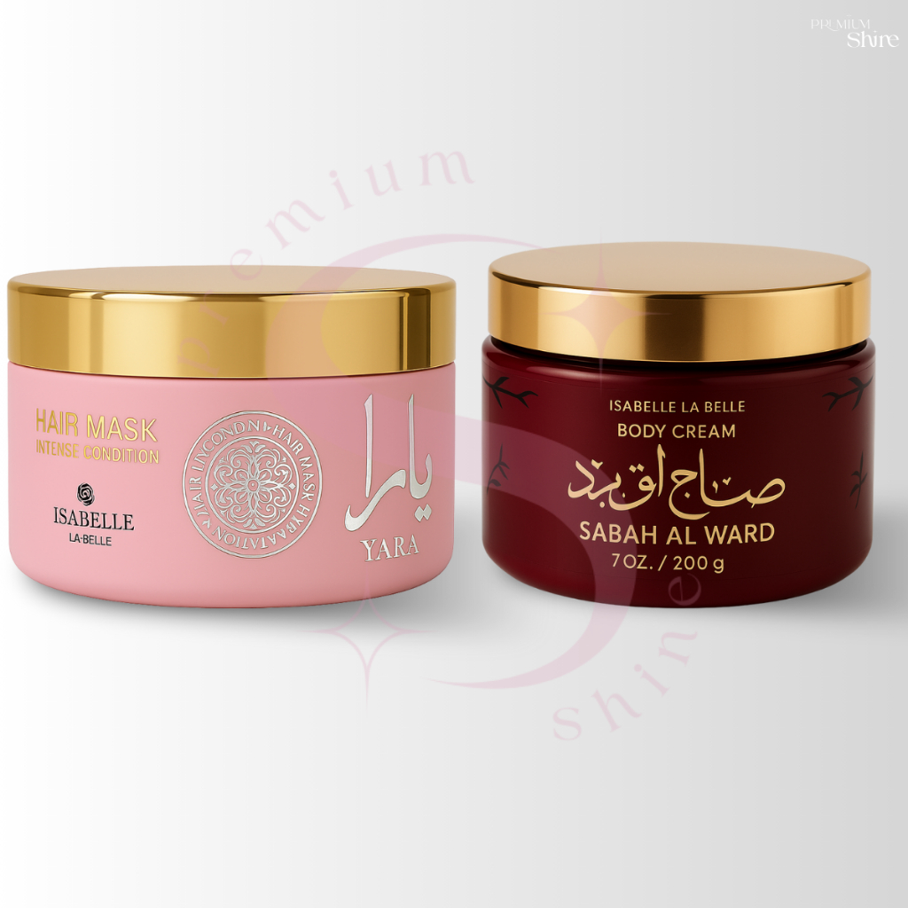 Hidratante Creme Árabe Yara + Sabah al Ward Pasta em Pote Concentrado ...