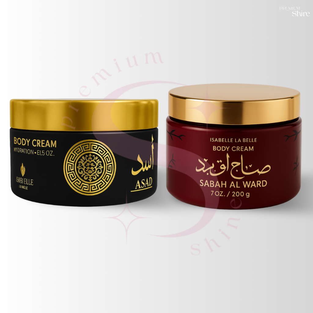 Creme Perfume Árabe Hidratante Asad + Sabah Al Ward Kit Isabelle la ...