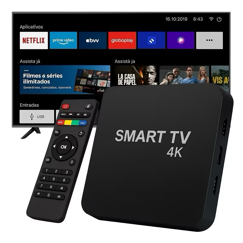 Conversor Digital Smart 4k Tv Virar Smart | Shopee Brasil