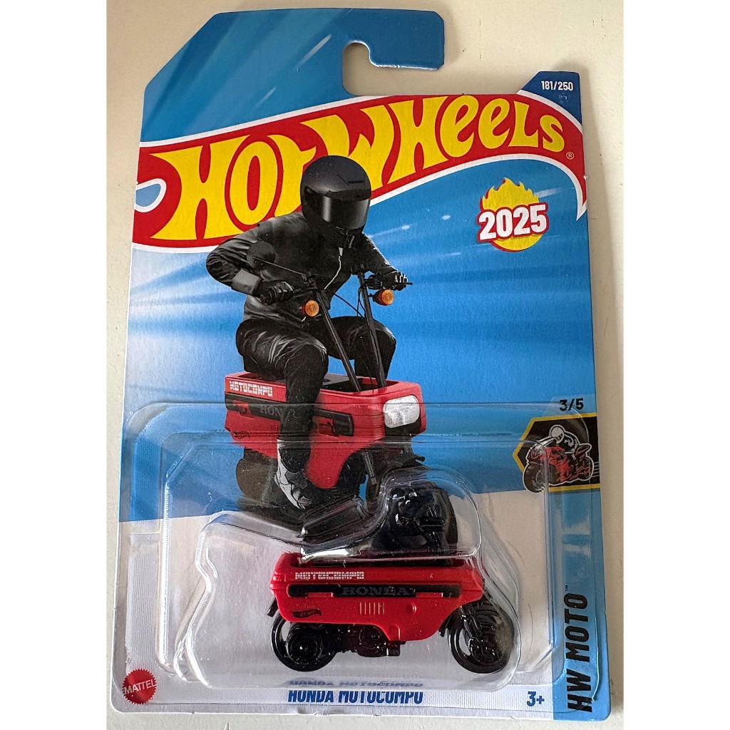 Carrinho Hot Wheels HONDA MOTOCOMPO - Código HYW43 - Coleção 2025 ...