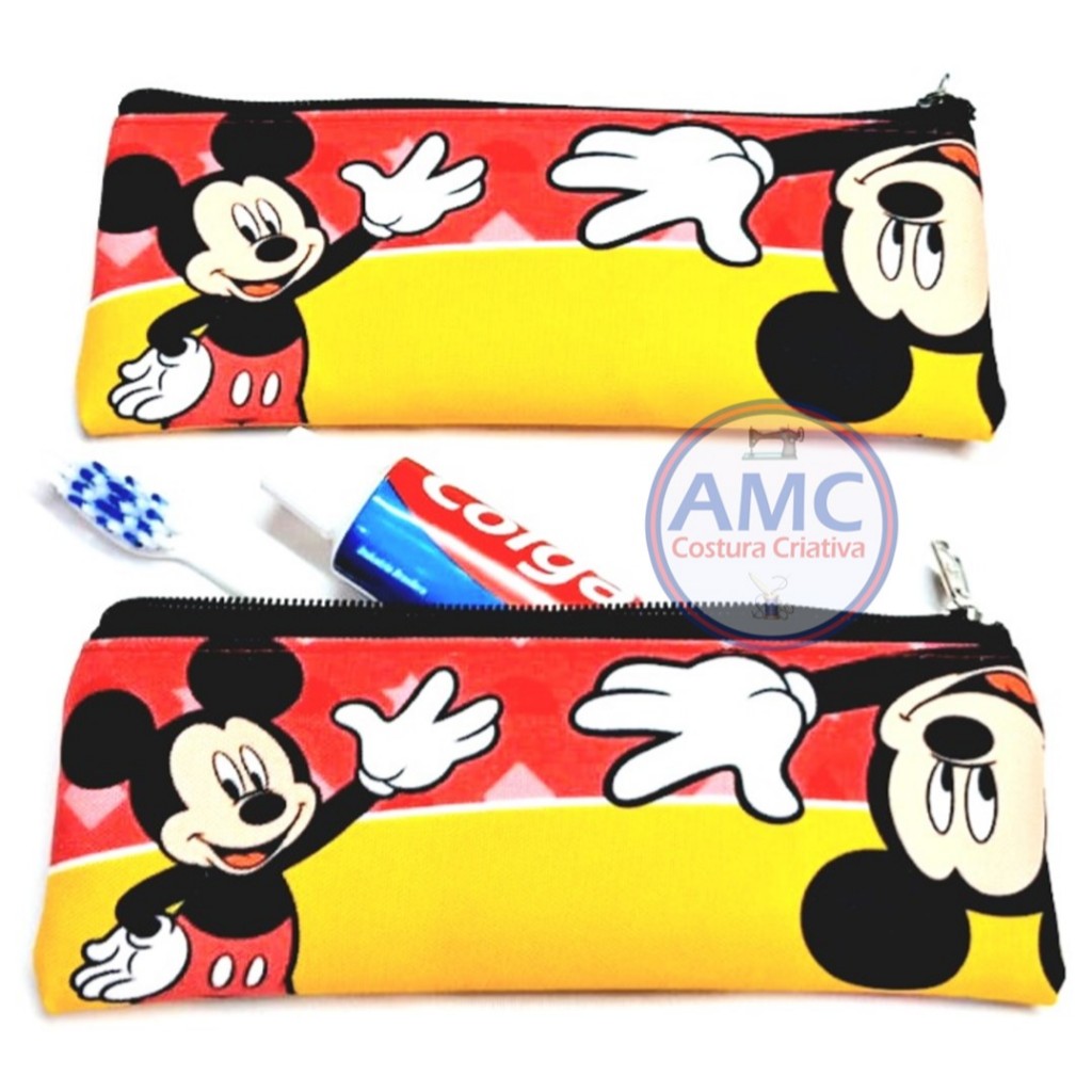 Estojo Slim Mickey - Porta Kit higiene infantil ( 30 unidades ...