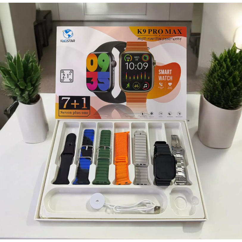 Smartwatch K9 PRO 7 em 1 – Faz e Recebe Ligações, Completo e Moderno ...