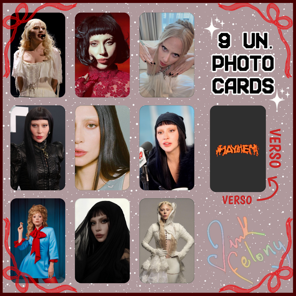 kit 9 photocards fanmade lady gaga mayhem 2024 2025 lady red gagacabana ...