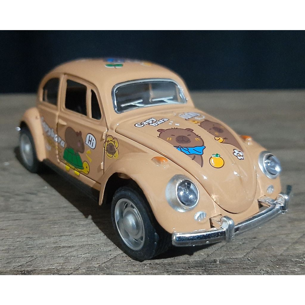 Miniatura Fusca Capivara - Carrinho de Metal - Fusca Marron | Shopee Brasil