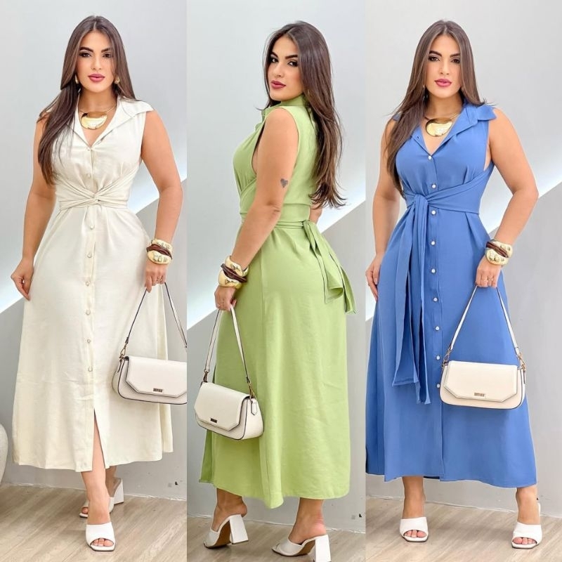 vestido chamisse multiforma en tecido sensorial | Shopee Brasil