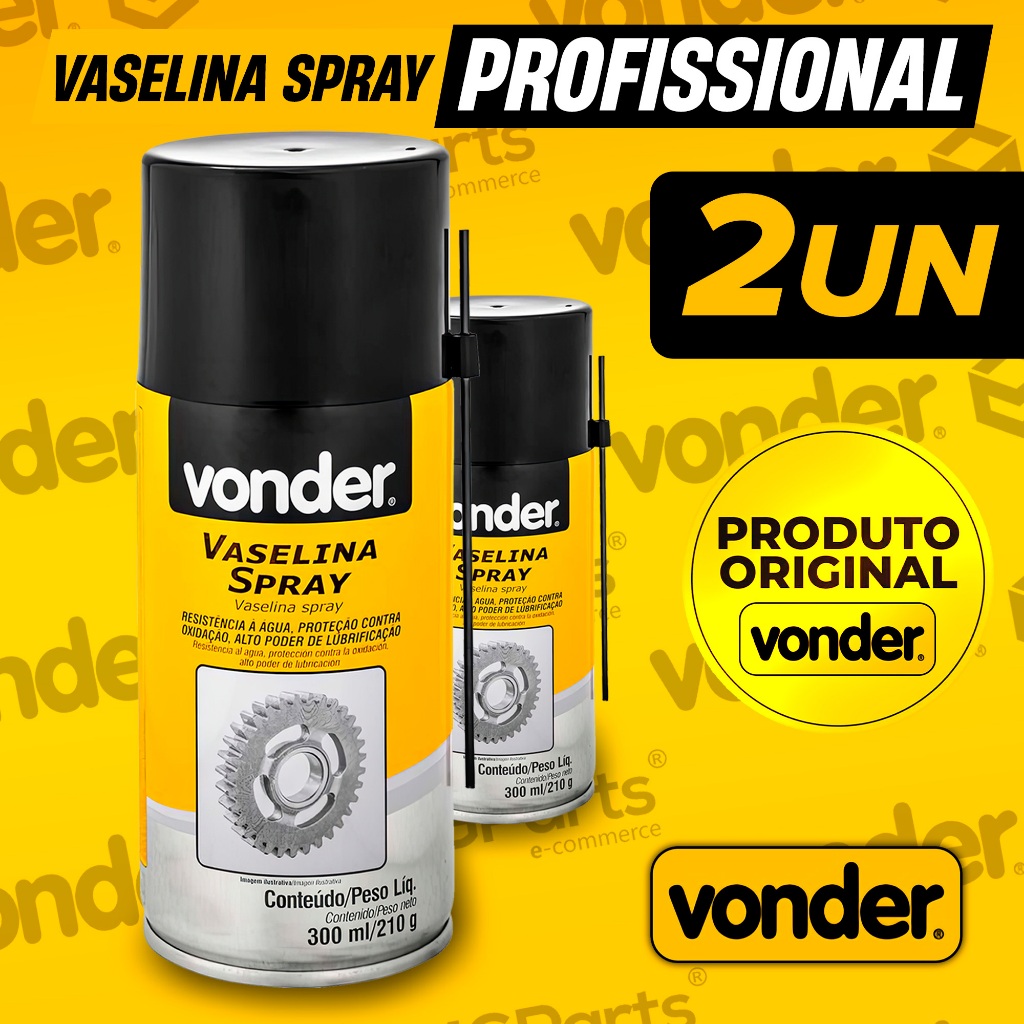 Kit 2 Vaselina em Spray 300ml Vonder Profissional Lubrificante ...