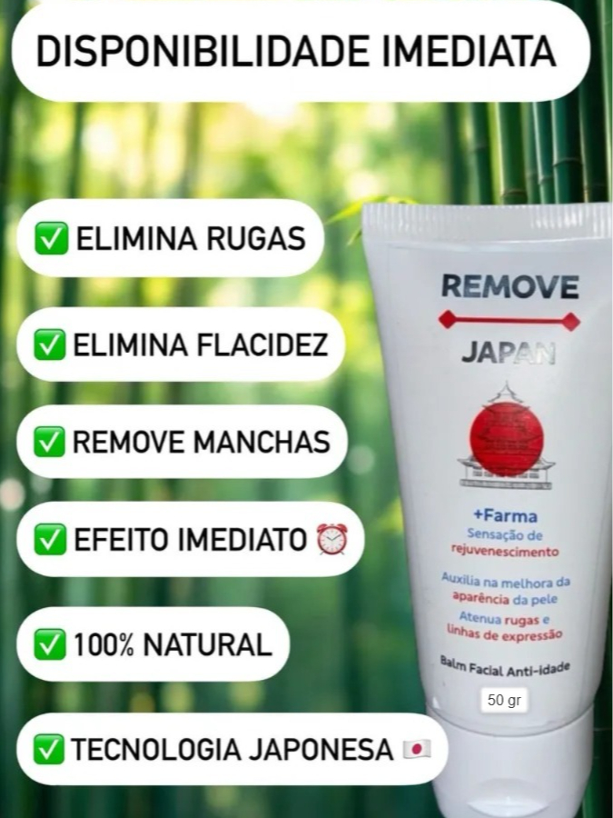ORIGINAL - Agora com 50 gramas - REMOVE JAPAN CREME DE REJUVENESCIMENTO ...