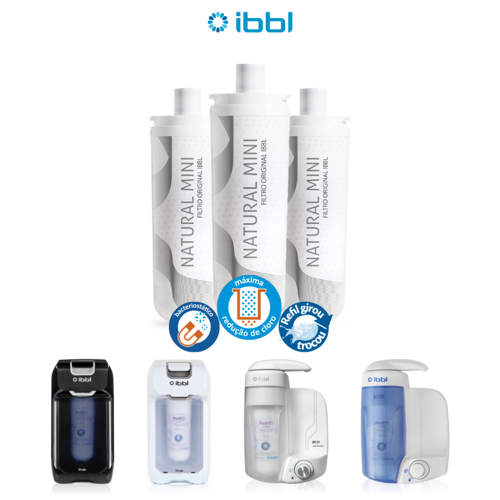Refil Filtro IBBL Natural Mini Avanti | Compatível Mio,Avanti e Vivax ...