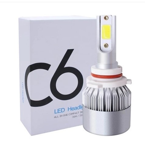 LAMPADA LED HEADLIGHT C6 8K-H1 | Shopee Brasil