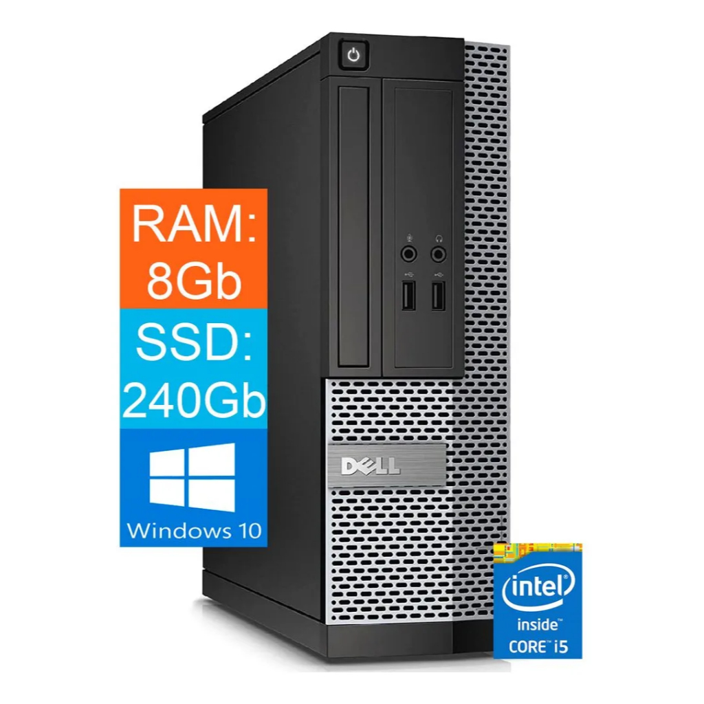 Cpu/micro Dell 9020 I5 4ª 4570 08 Gb 240ssd Win10 Pro - MICROCOMPUTADOR ...