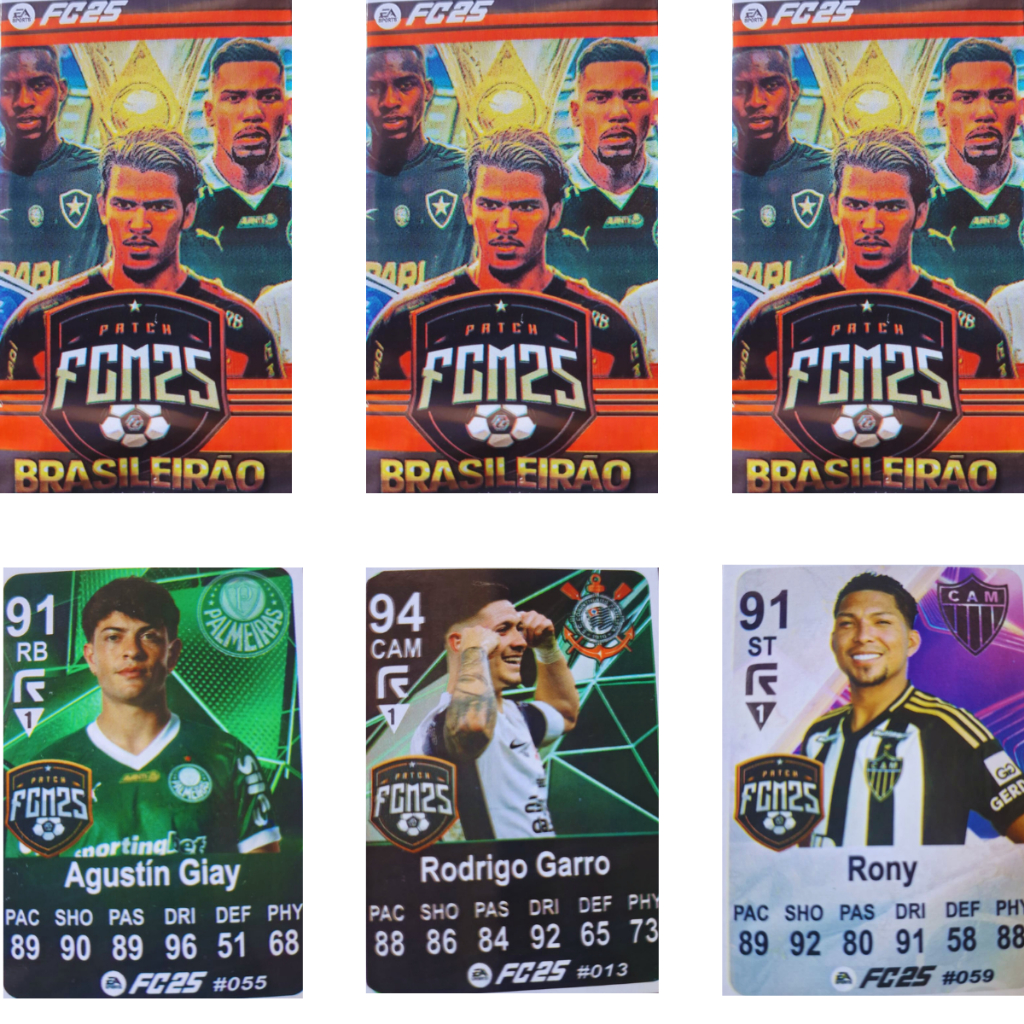 Kit 200 Cards Brasileirao Fcm 2025 = 50 Pacotes Bater Bafo | Shopee Brasil