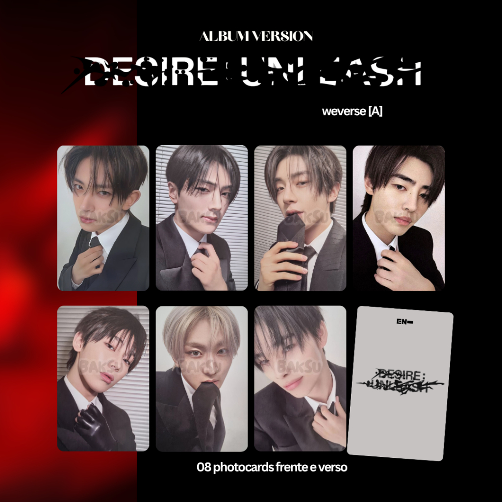 ENHYPEN [Desire:Unleash] Regular Photocard Fanmade | Shopee Brasil