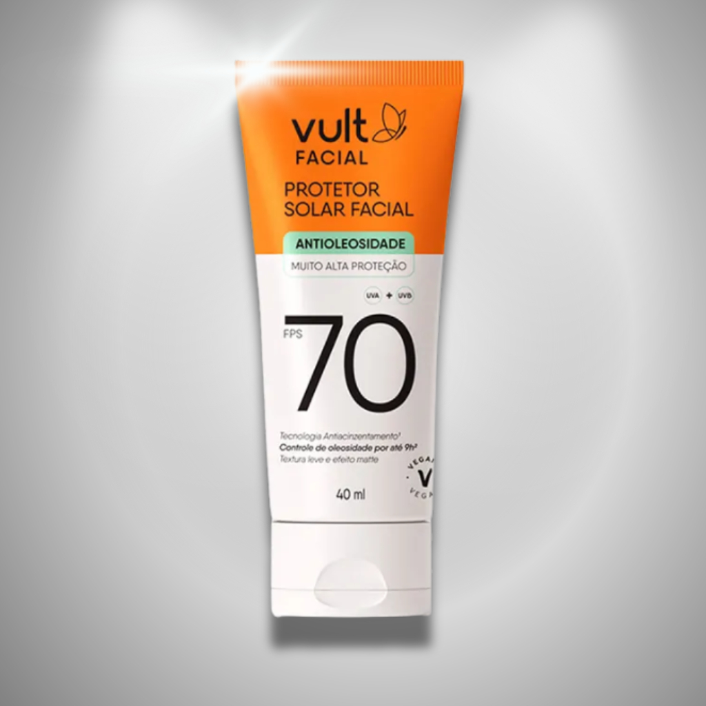 VULT - Protetor Solar Facial FPS 70 Vult 40ml | Shopee Brasil