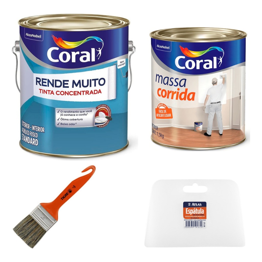 Tinta Coral Rende Muito 3,2l - Cor Suco De Goiaba | Shopee Brasil