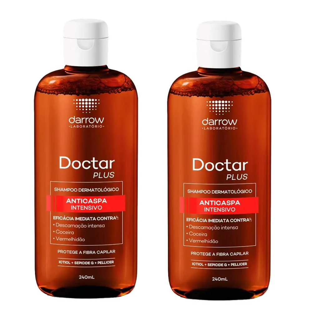 Kit Shampoo Anticaspa Intensivo Darrow Doctar Plus 2 unidades de 240ml ...