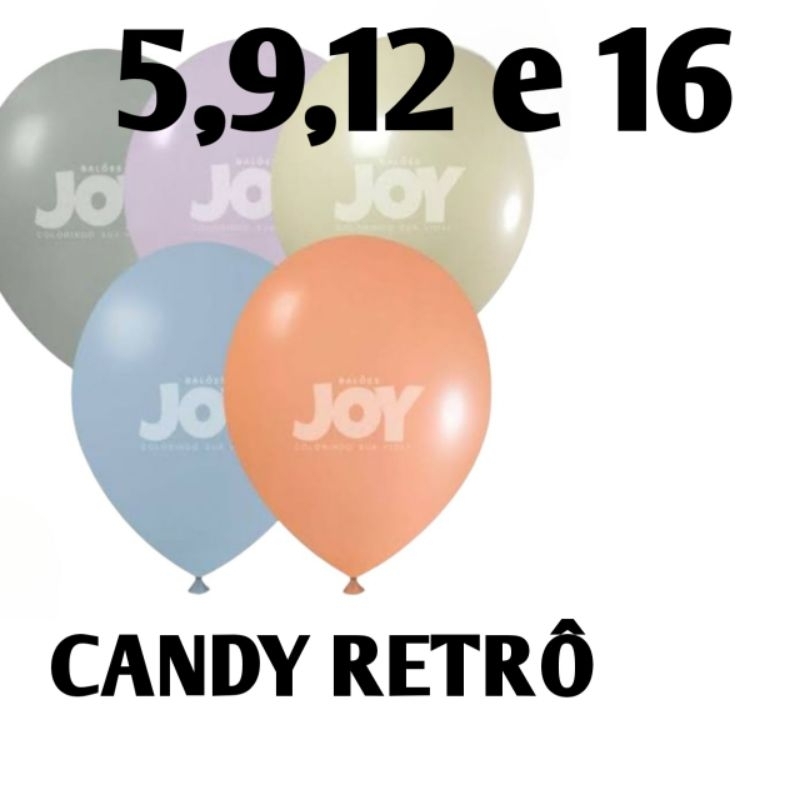 Balão Balões Bexiga profissional CANDY RETRO lavanda, marfim,coral,verde e azul RETRÔ 5,9,12e 16 ...