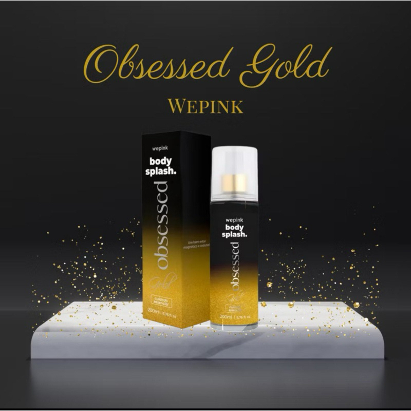Body Splash Obsessed Gold Desodorante Colônia 200ml - Wepink (original ...