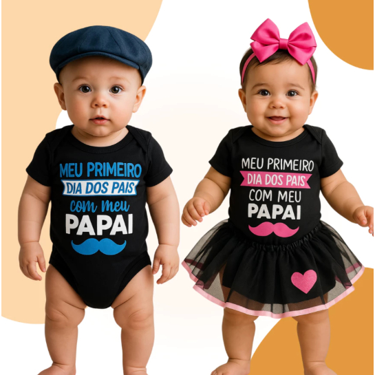 BODY BEBE DIA DOS PAIS MESVERSARIO 100% ALGODÃO DIA DOS PAIS PAPAI PAI Bory | Shopee Brasil