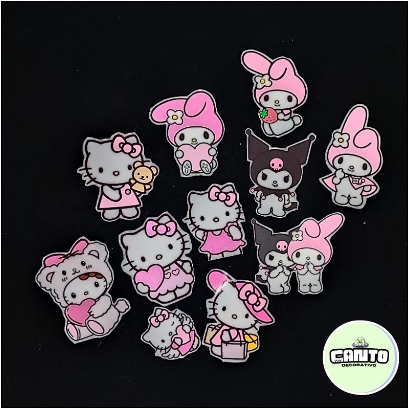 ADESIVOS STICKERS HELLO KITTY KWAII FOFO LINDO ALTA QUALIDADE ...