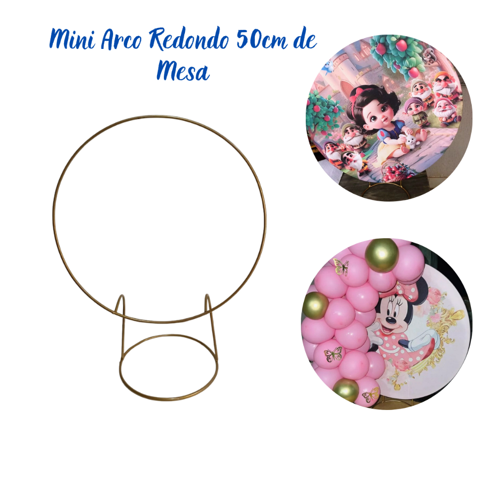 Arco Redondo de Mesa 50 cm Redondo para Decoração de Festas e Eventos ...