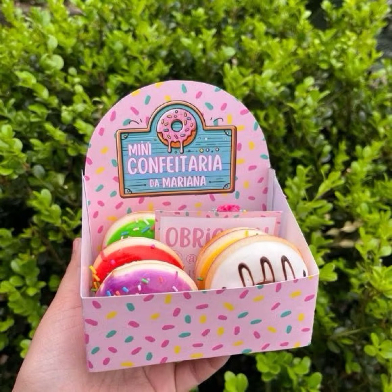 10 Embalagem para mini donuts | Shopee Brasil