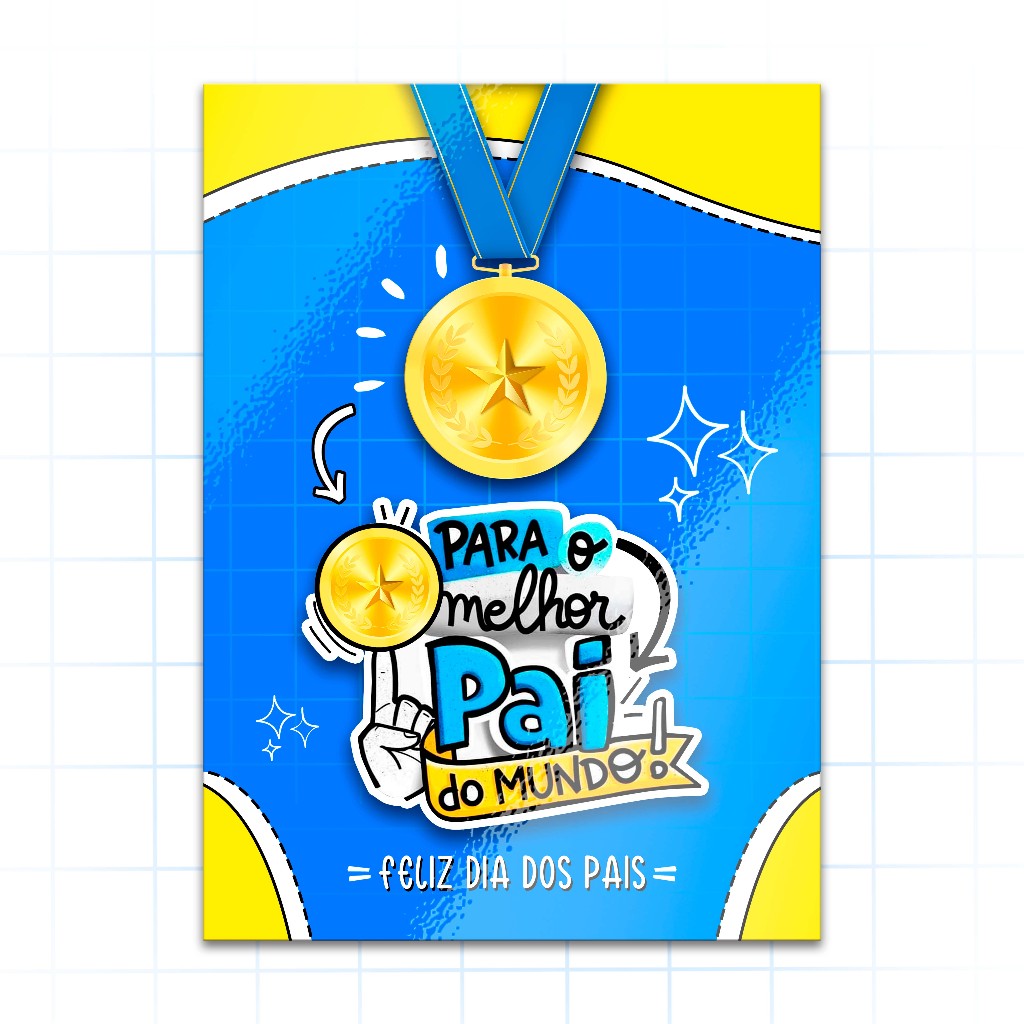 Postal Dia Dos Pais Mimo Pra Cliente Cartão Lembrancinha | Shopee Brasil